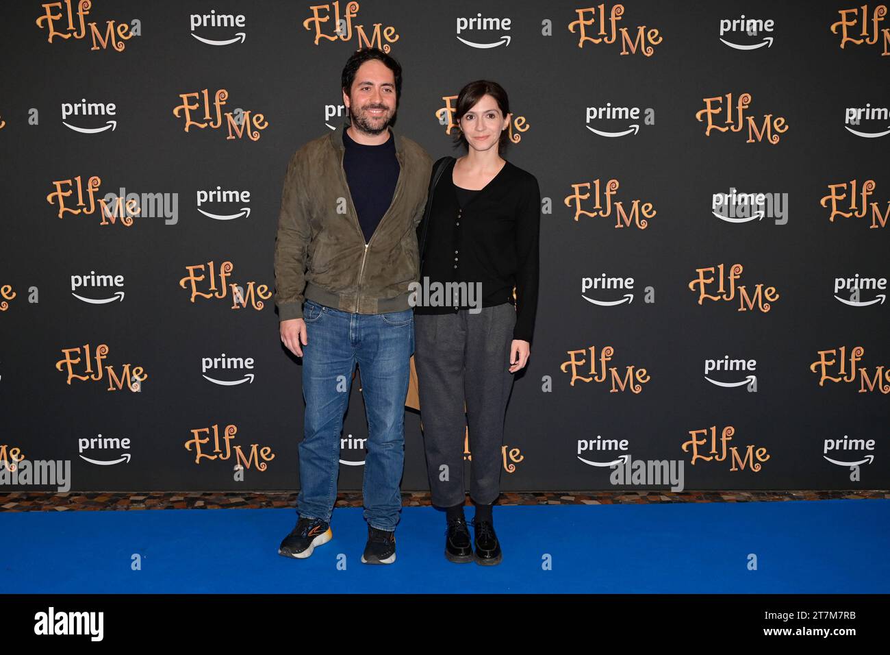 Rome, Italy. 15th Nov, 2023. Matteo Rovere (L) and Giulia Steigerwalt ...