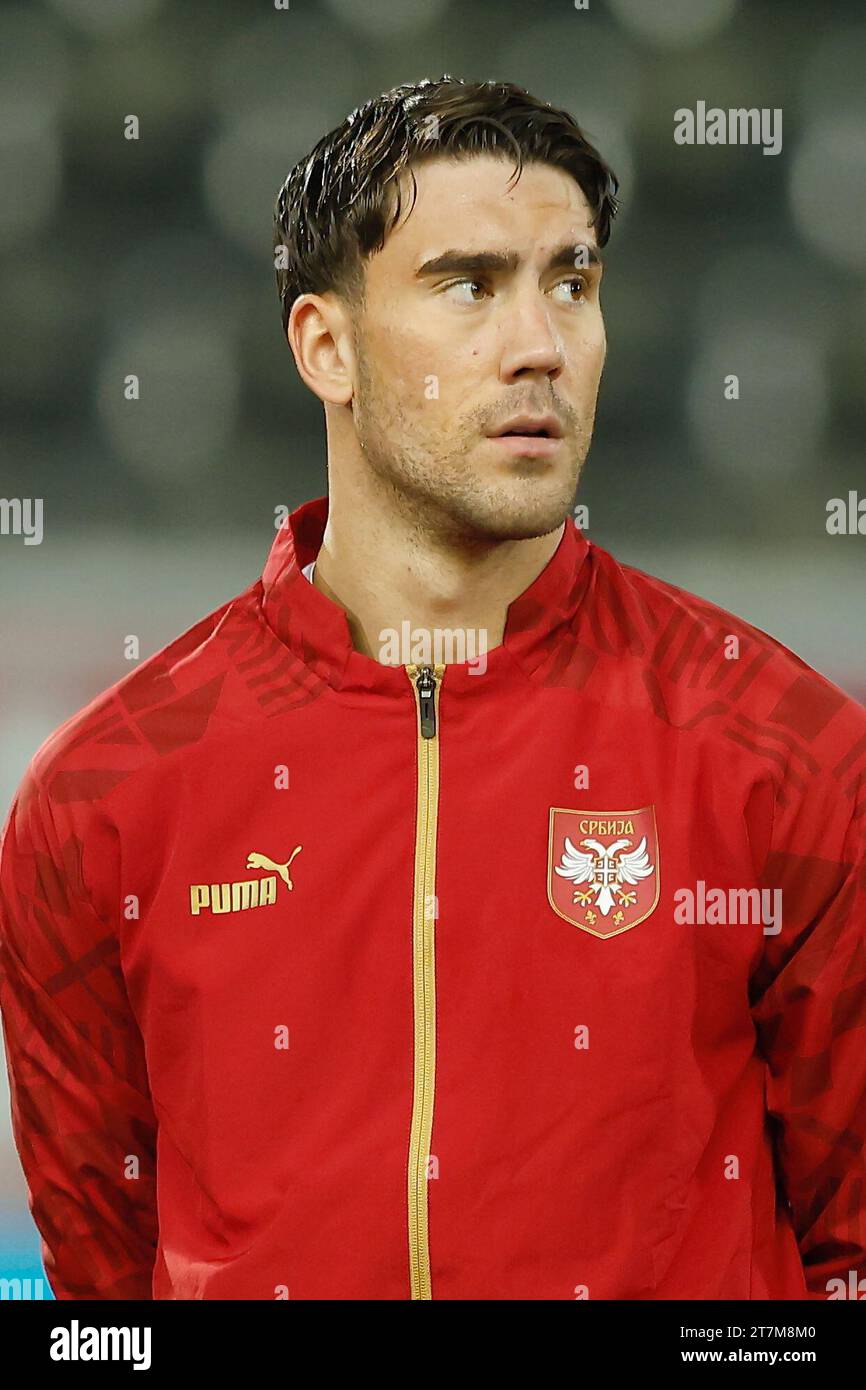 Heverlee, Belgium. 15th Nov, 2023. Dusan Vlahovic (SRB) Football/Soccer ...