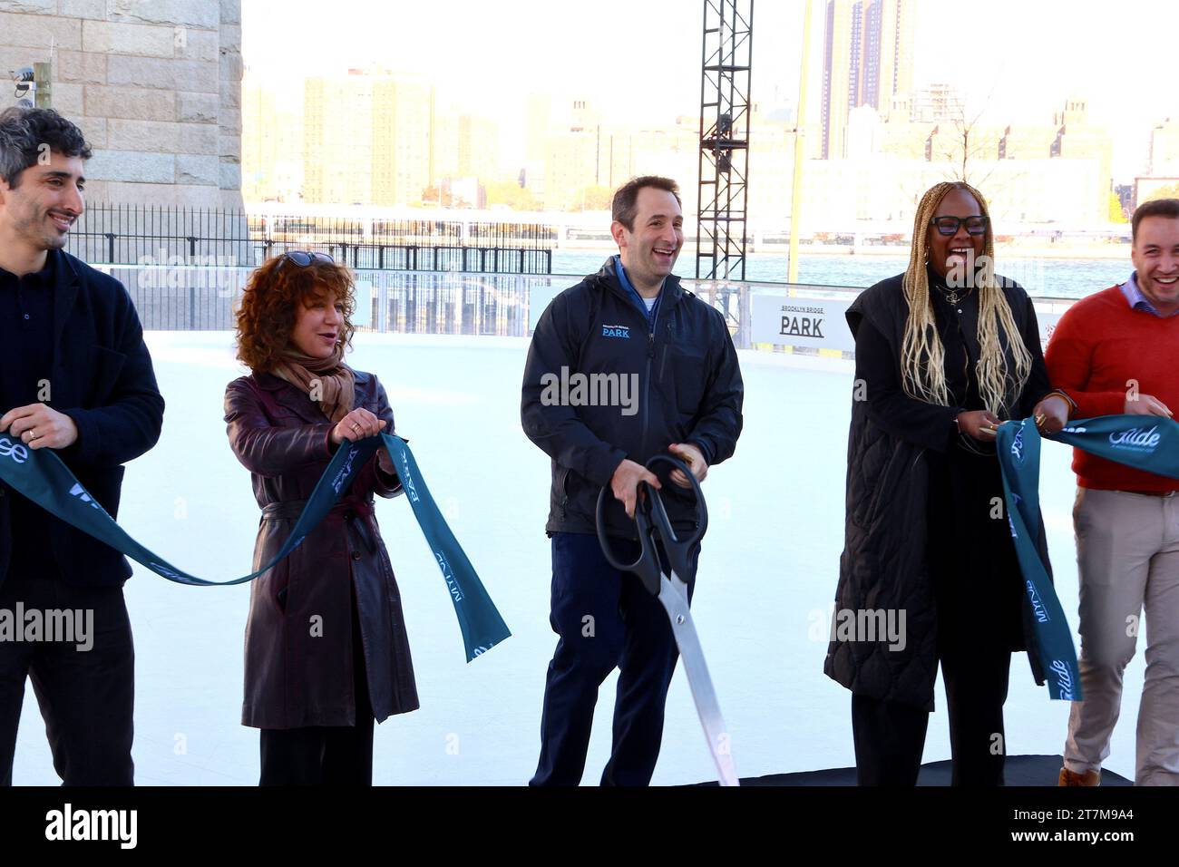 Brooklyn, United States. 16th Nov, 2023. Staci Hallmon, Eric Landau ...