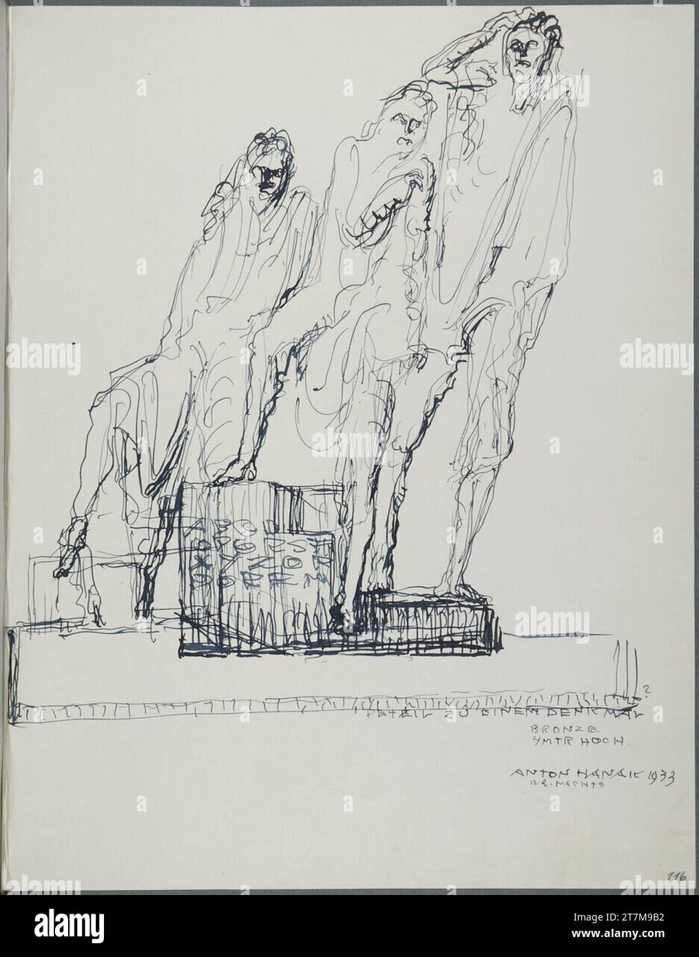 Anton Hanak Studies on a Richard Wagner monument, 1931-1933 ". Feder in ...