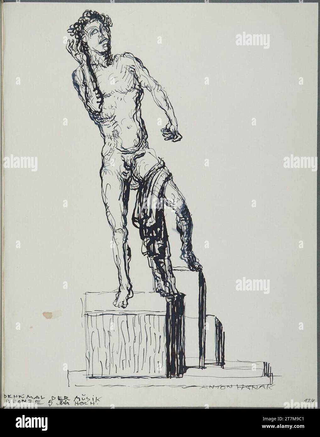 Anton Hanak Studies on a Richard Wagner monument, 1931-1933 ". Feder in ...