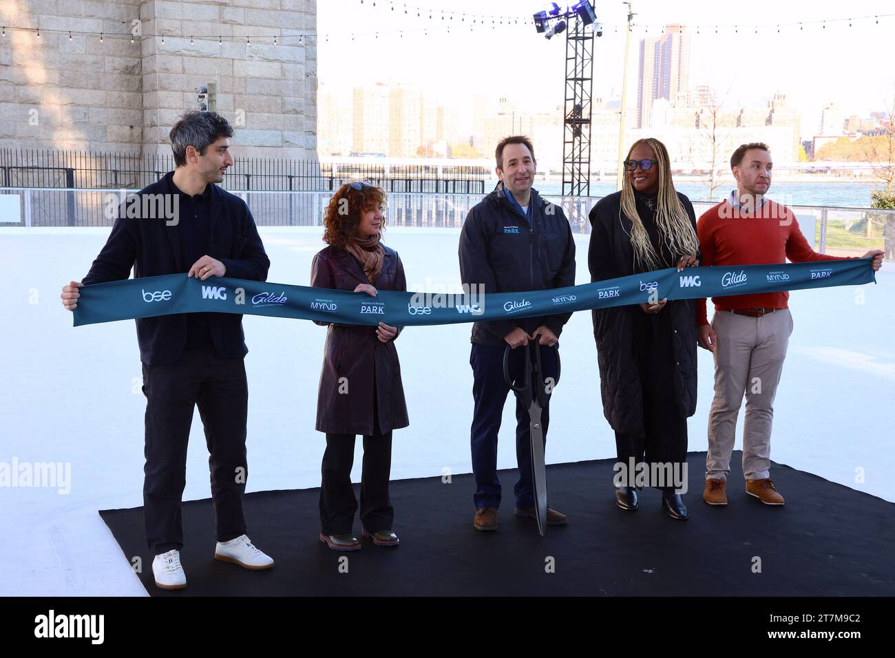 Brooklyn, United States. 16th Nov, 2023. Staci Hallmon, Eric Landau ...