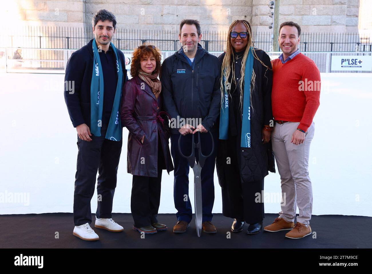 Brooklyn, United States. 16th Nov, 2023. Staci Hallmon, Eric Landau ...