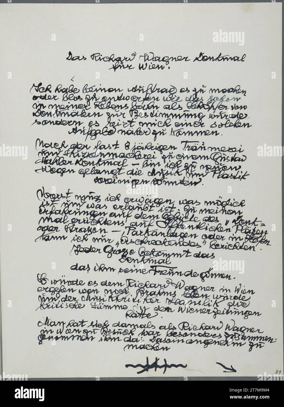 Anton Hanak Studies on a Richard Wagner monument in Vienna, 1931 ...