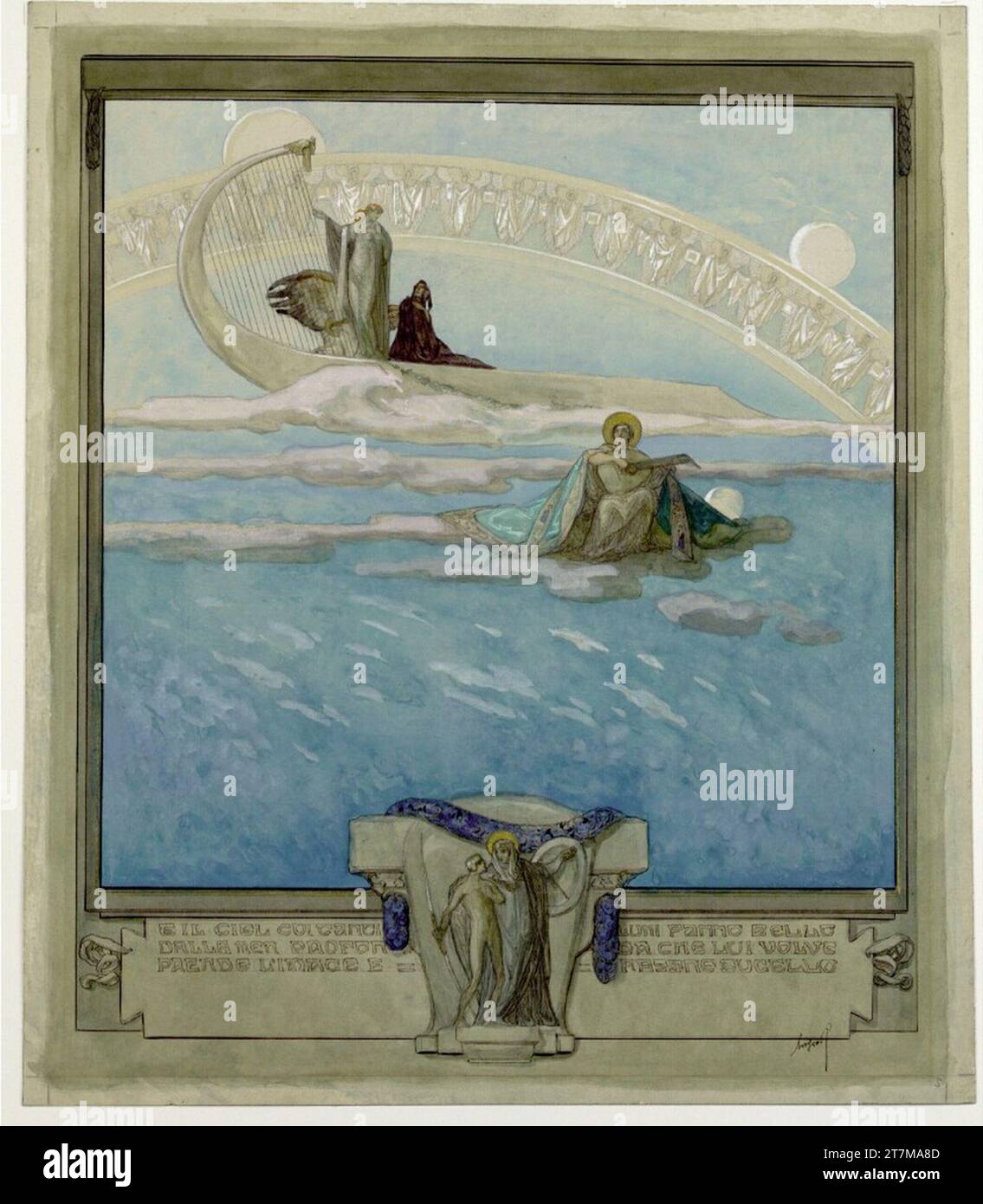 (Marquis) Franz von Bayros (Marquis) Design for Dantes Divine Comedy ...
