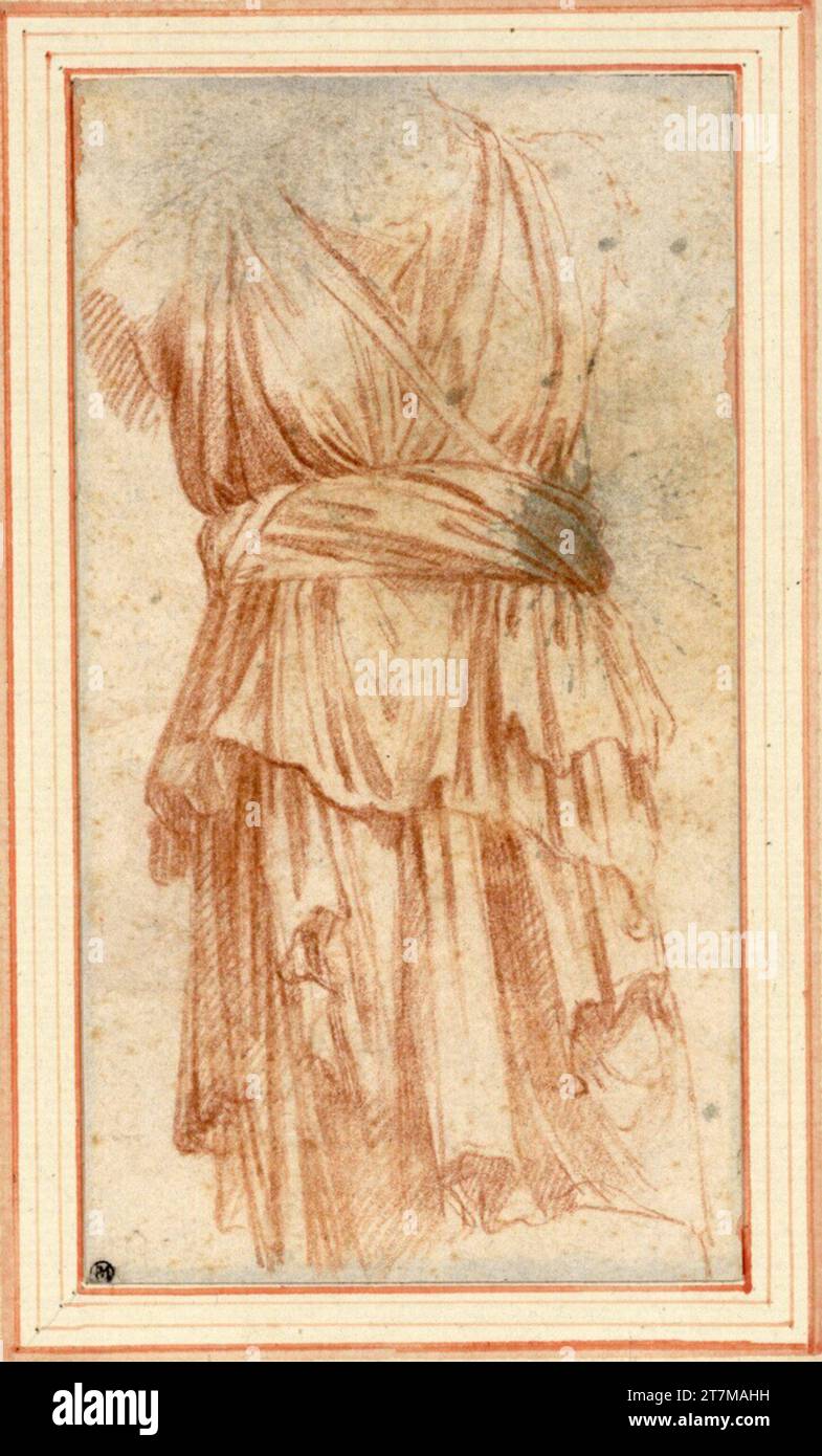 Polidoro Caldara da Caravaggio Guard study of a female ancient statue ...