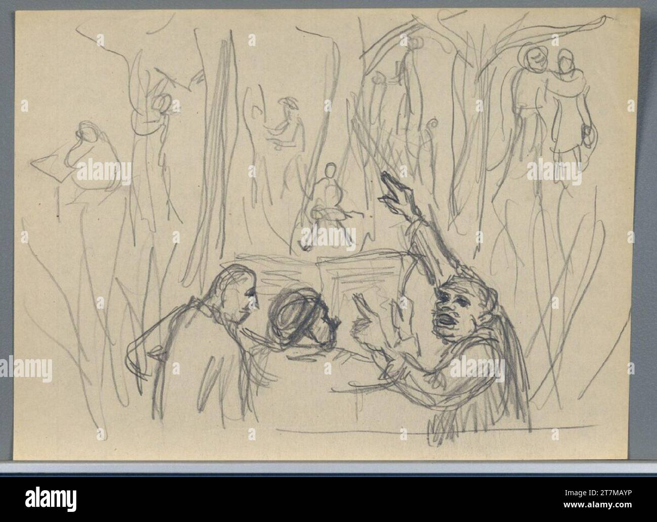 Walther Gamerith Figurative scene. Pencil Stock Photo - Alamy Walther Gamerith Figurative scene. Pencil Stock Photo - Alamy
