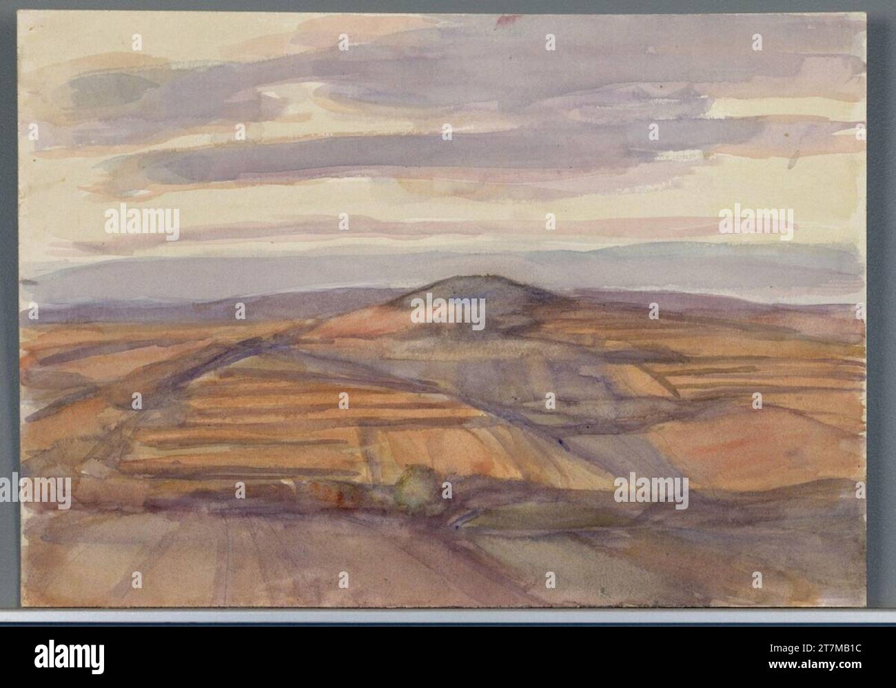 Walther Gamerith Landscape. Watercolor Stock Photo - Alamy