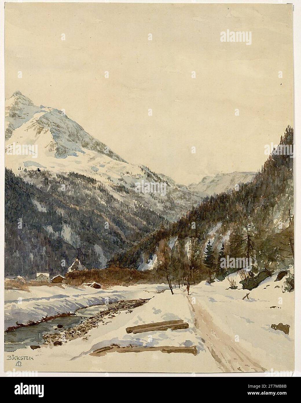 Stephan Mautner Böcksteiner Ache. Watercolor Stock Photo - Alamy