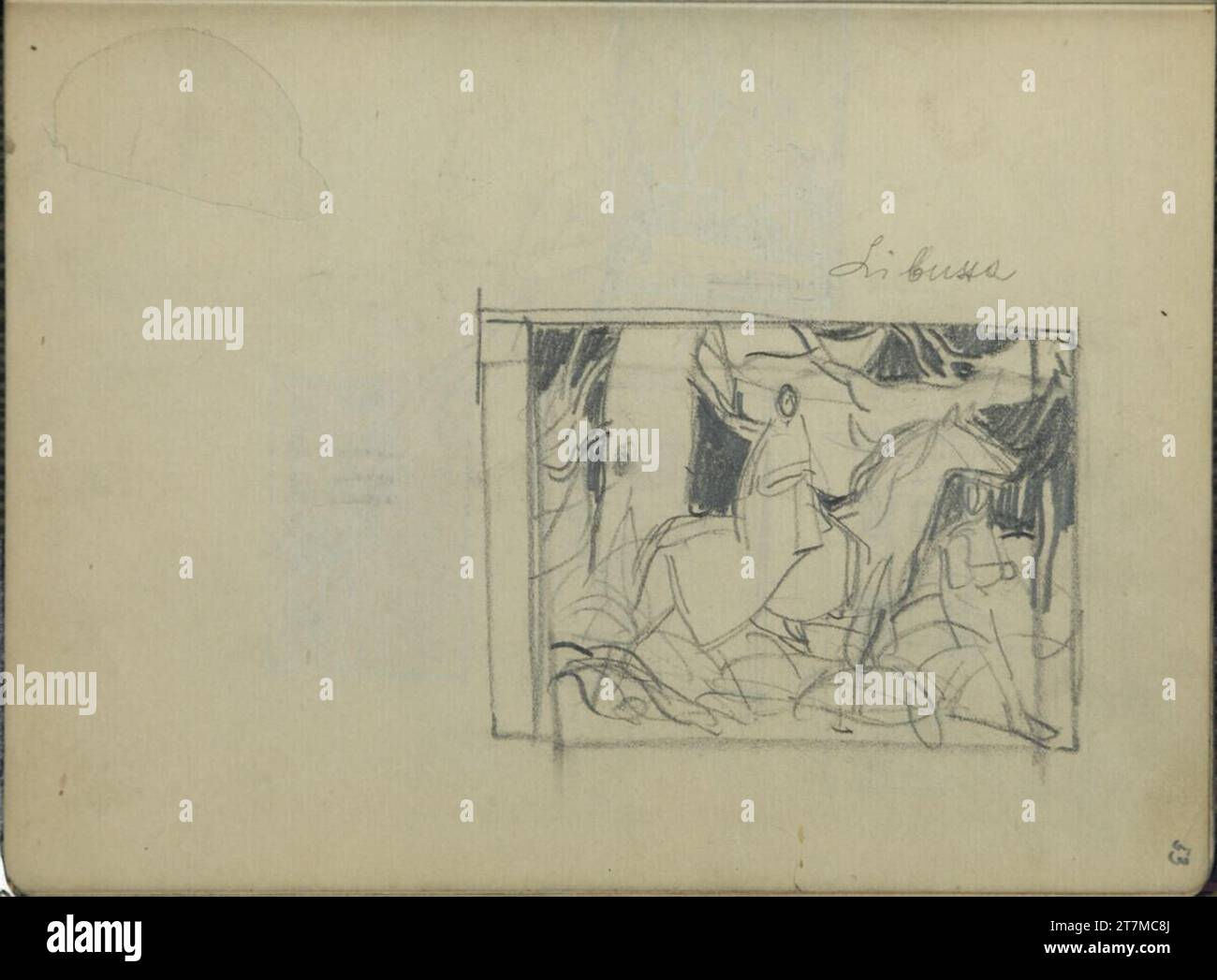Franz Wacik Composition sketch of a scene from the legend of Libussa ...