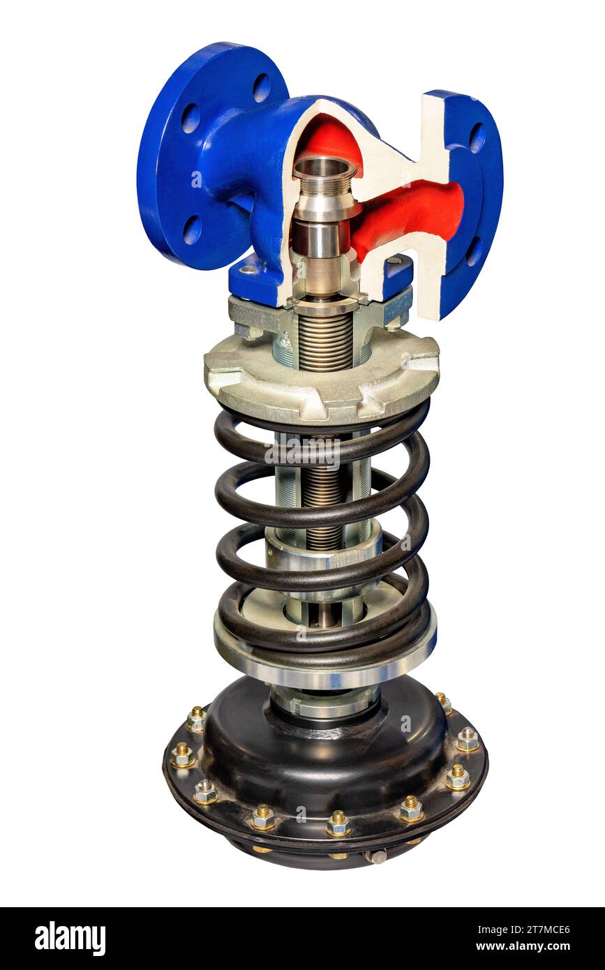 Stop hydraulic valve isolated hi-res stock photography and images - Alamy