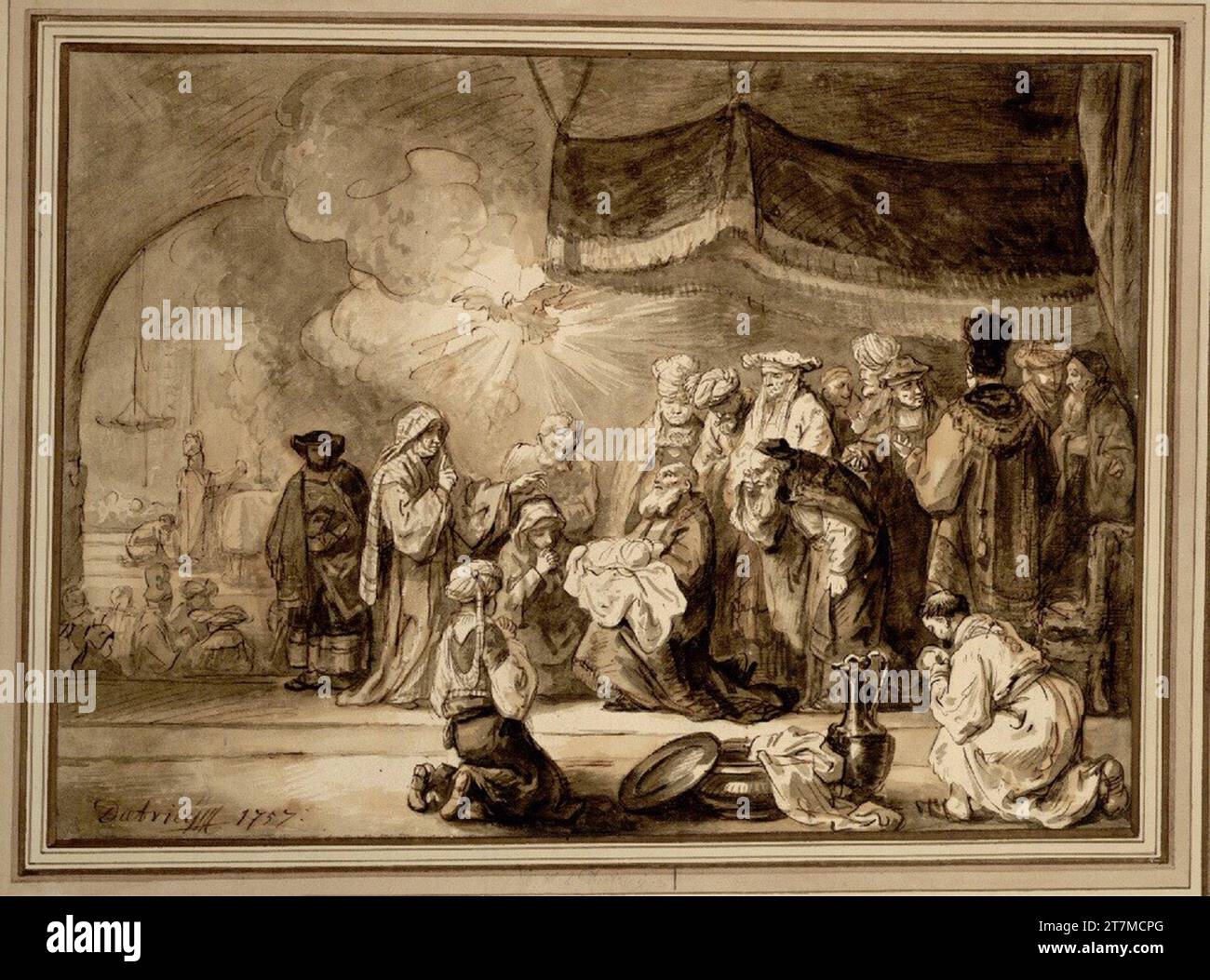 Christian Wilhelm Ernst Dietrich Representation of Christ in the temple ...