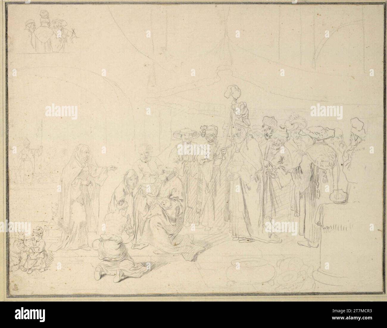 Christian Wilhelm Ernst Dietrich Representation of Christ in the temple ...