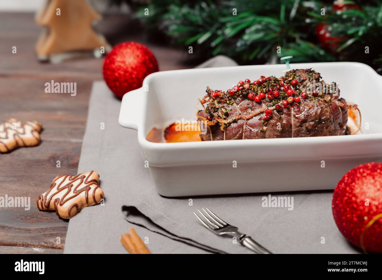 Rolled rib of beef roast hi-res stock photography and images - Alamy