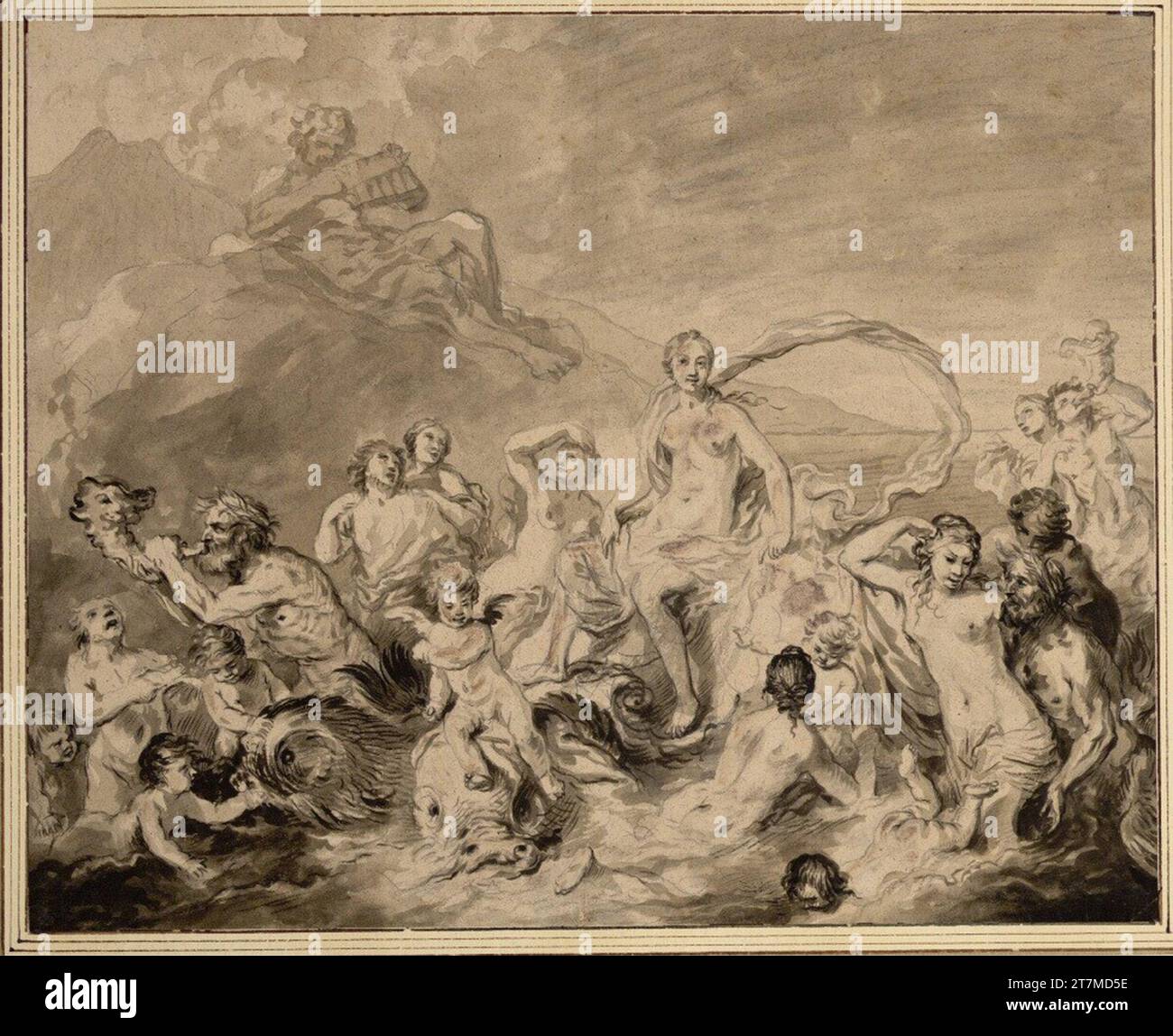 Christian Wilhelm Ernst Dietrich Triumph of the Galathea. Leading ...
