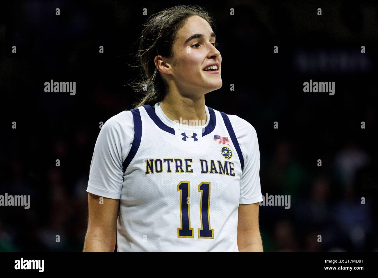 South Bend, Indiana, USA. 15th Nov, 2023. Notre Dame guard Sonia Citron (11) during NCAA Women's ...