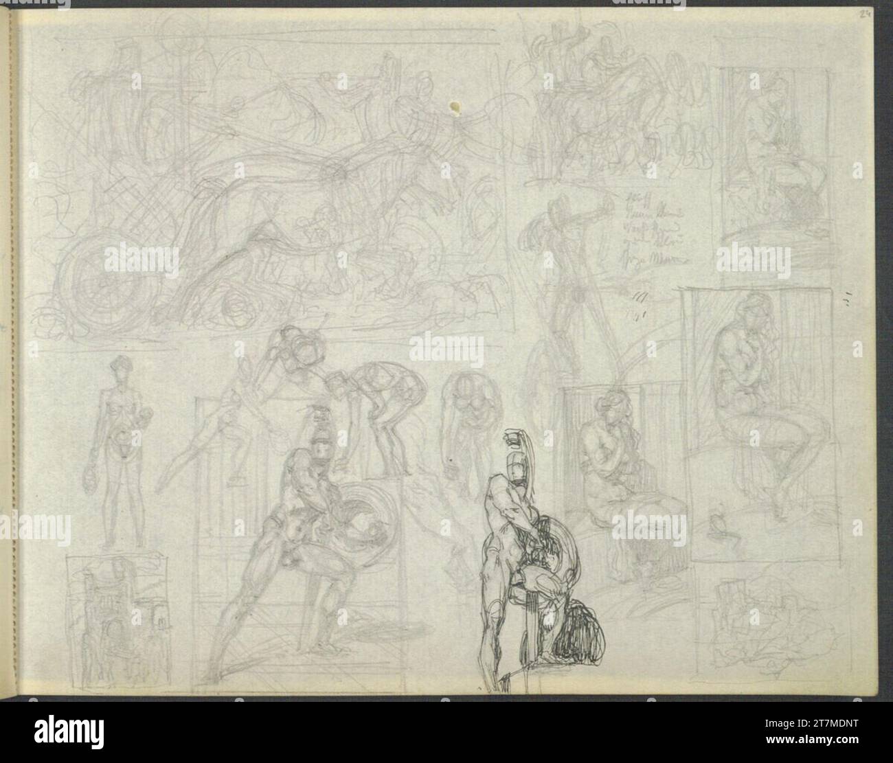 Alexander Rothaug Different sketches. Pencil; Ink spring around 1930 ...