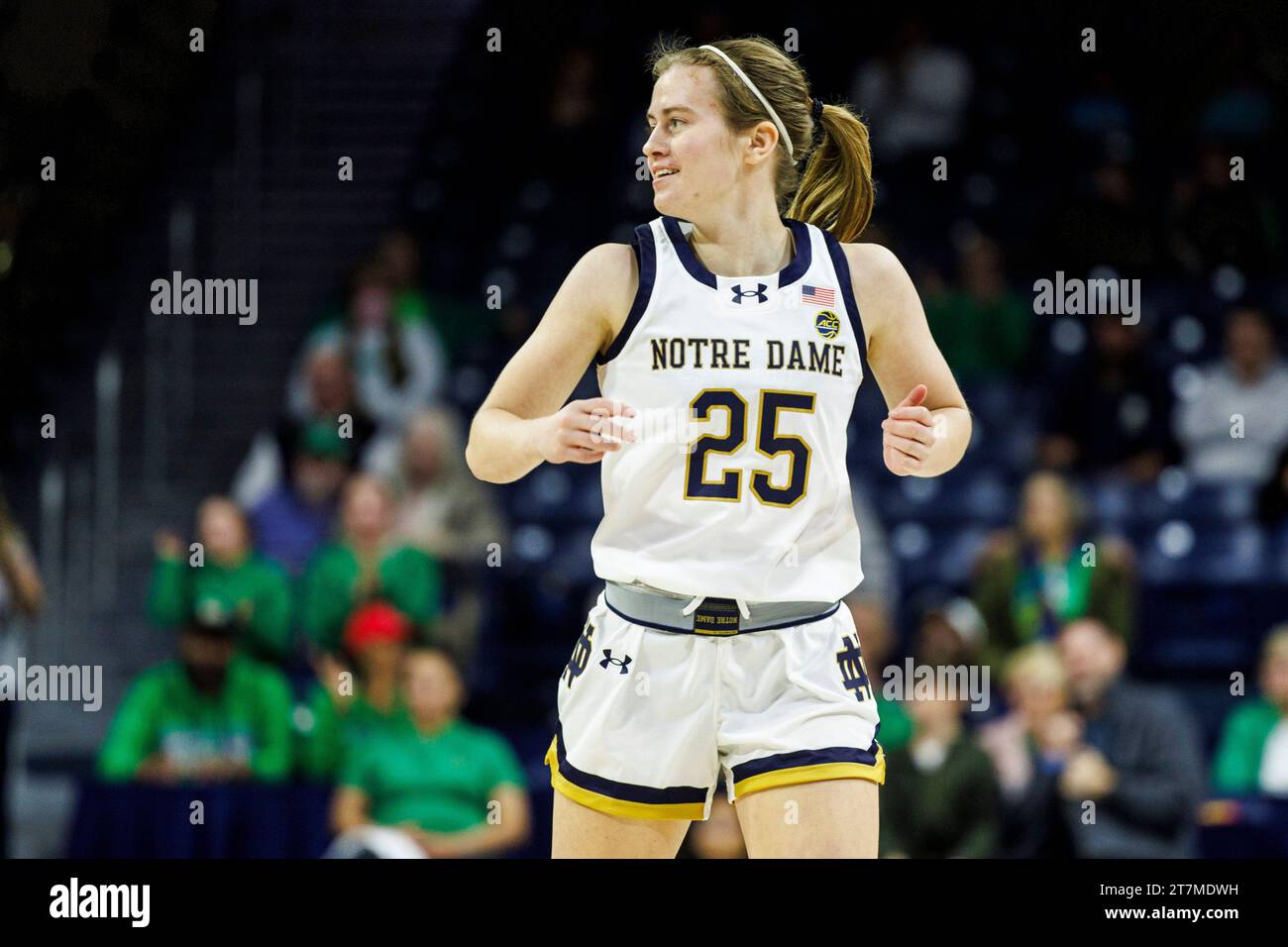 South Bend, Indiana, USA. 15th Nov, 2023. Notre Dame guard Sarah Cernugel (25) during NCAA Women ...