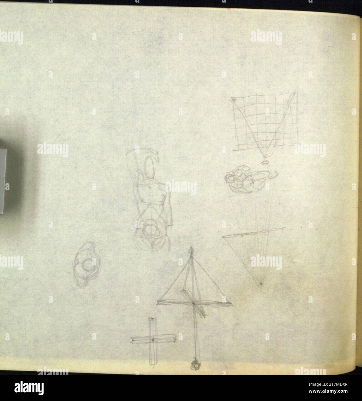 Alexander Rothaug Different sketches. Pencil around 1930 Stock Photo ...