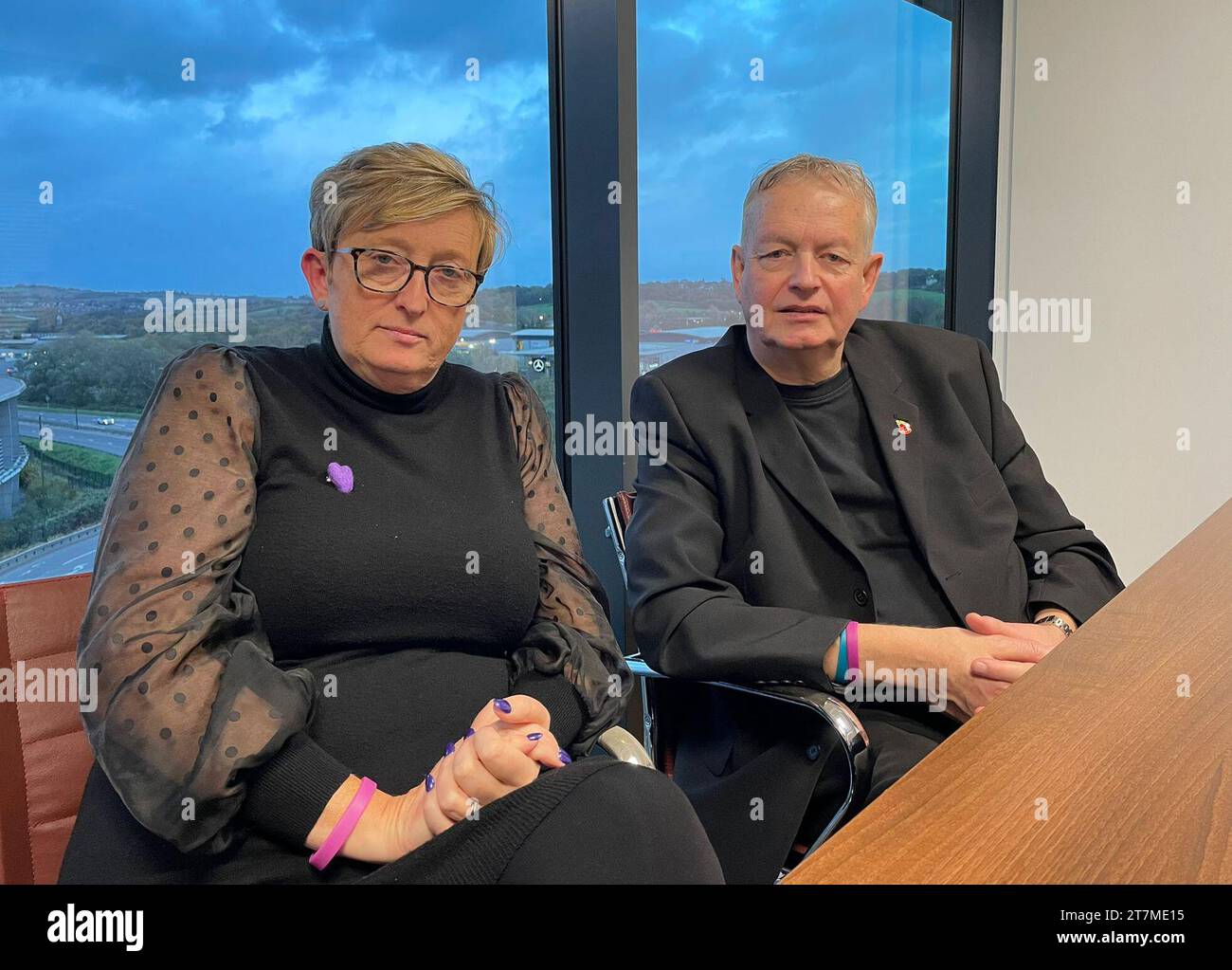 Alison Ward and Richard Spinks, parents of Gracie Spinks speaking to ...
