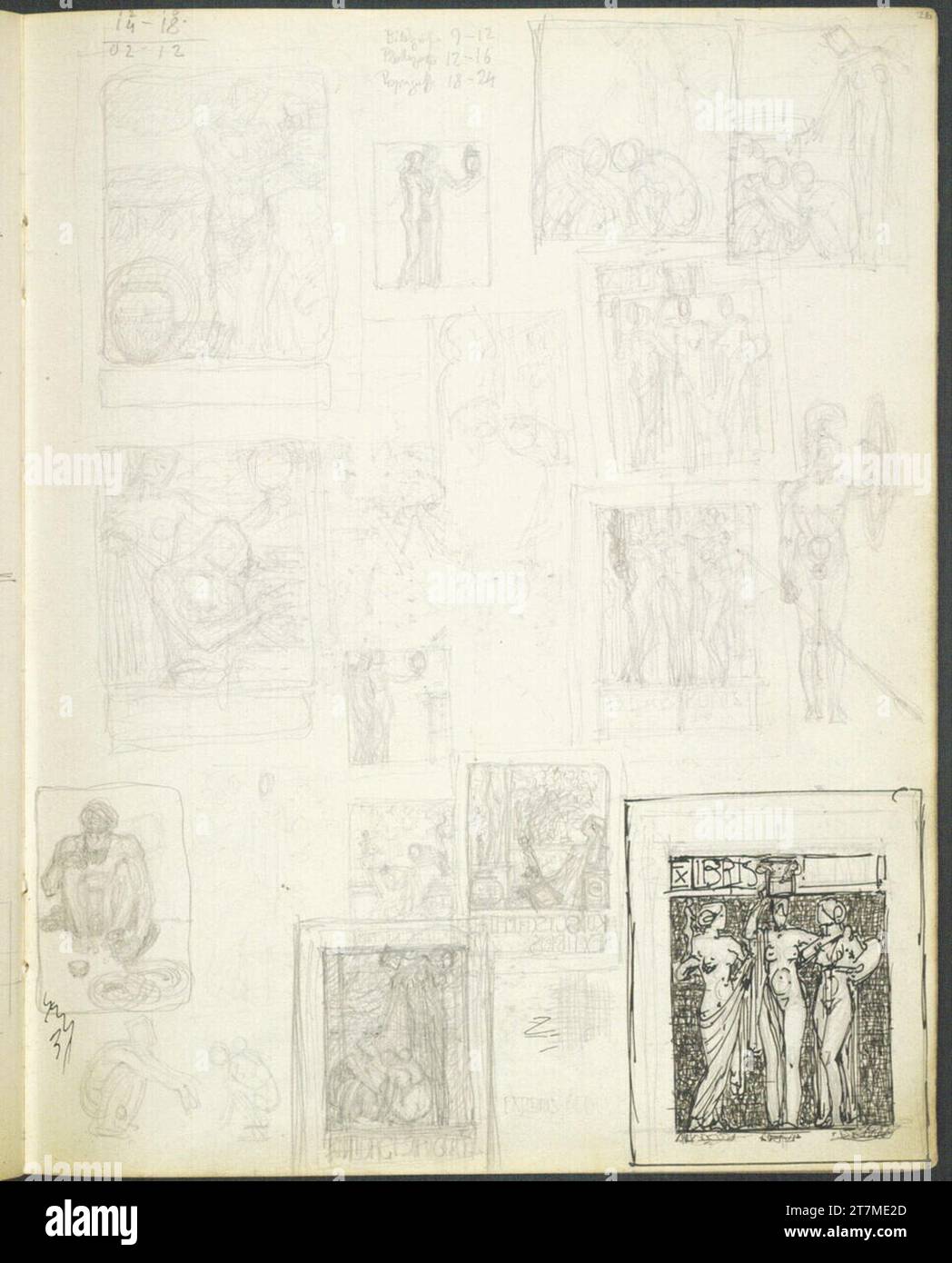 Exlibris sketches hi-res stock photography and images - Alamy