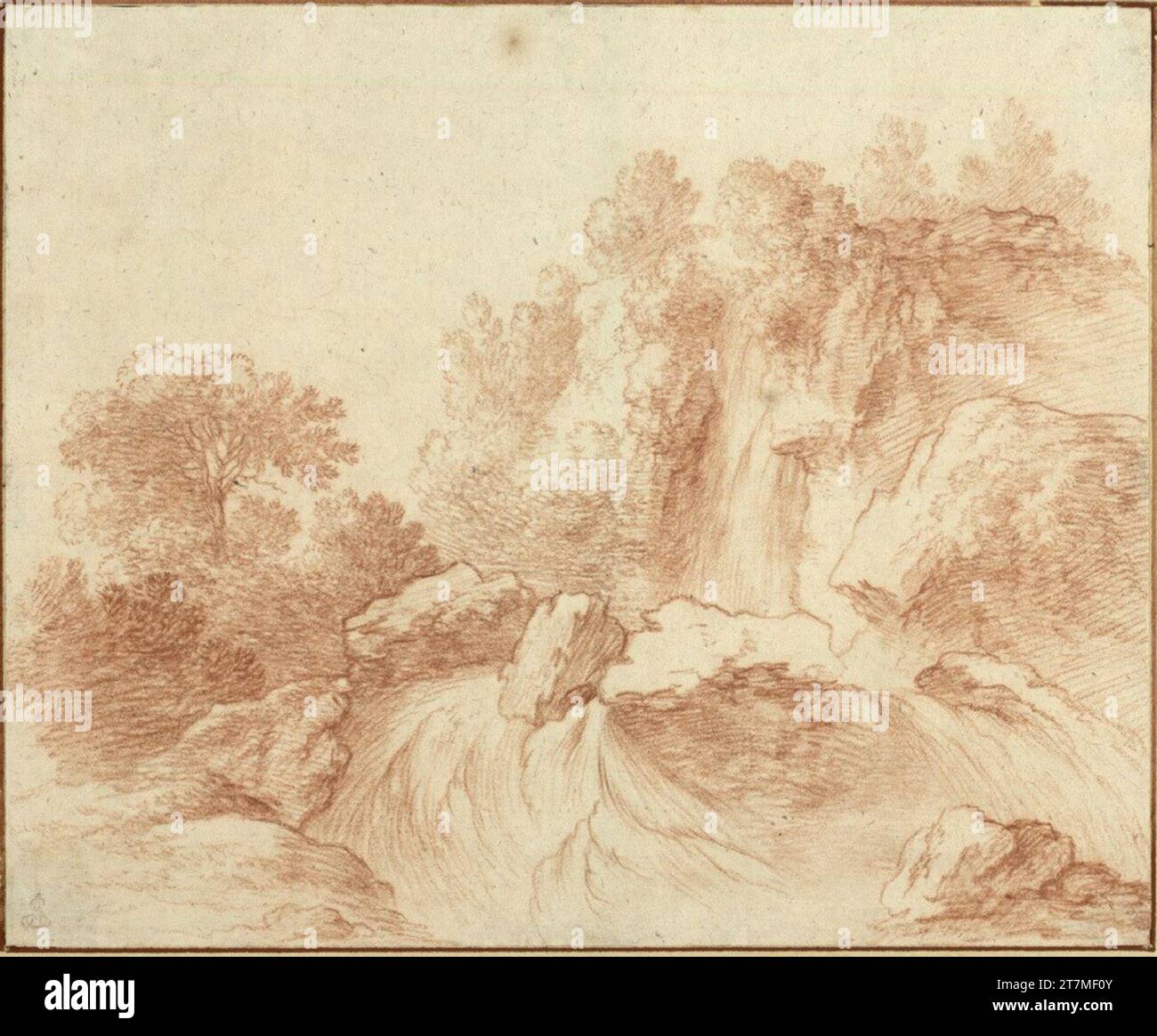 Christian Wilhelm Ernst Dietrich Gebirgsbach. Red Chalk 1747 , 1747 ...