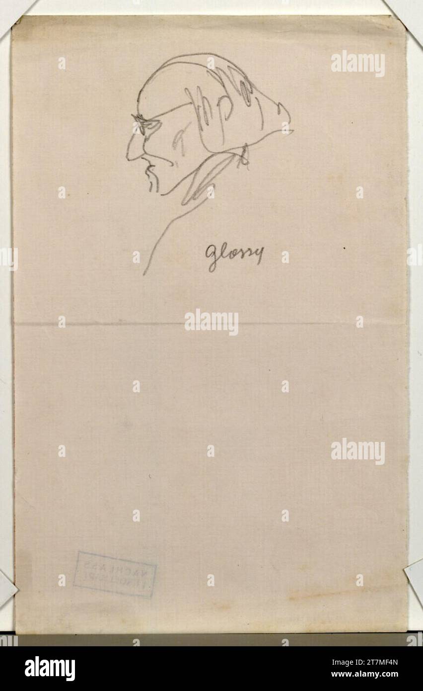 Josef Engelhart Glossy. Pencil 1917 , 1917 Stock Photo - Alamy
