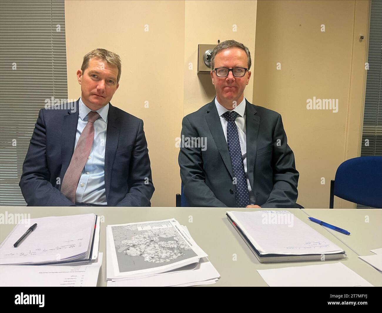 Jonathan McKee (left) and Gary Quinn, who lead the Rivers team at the ...