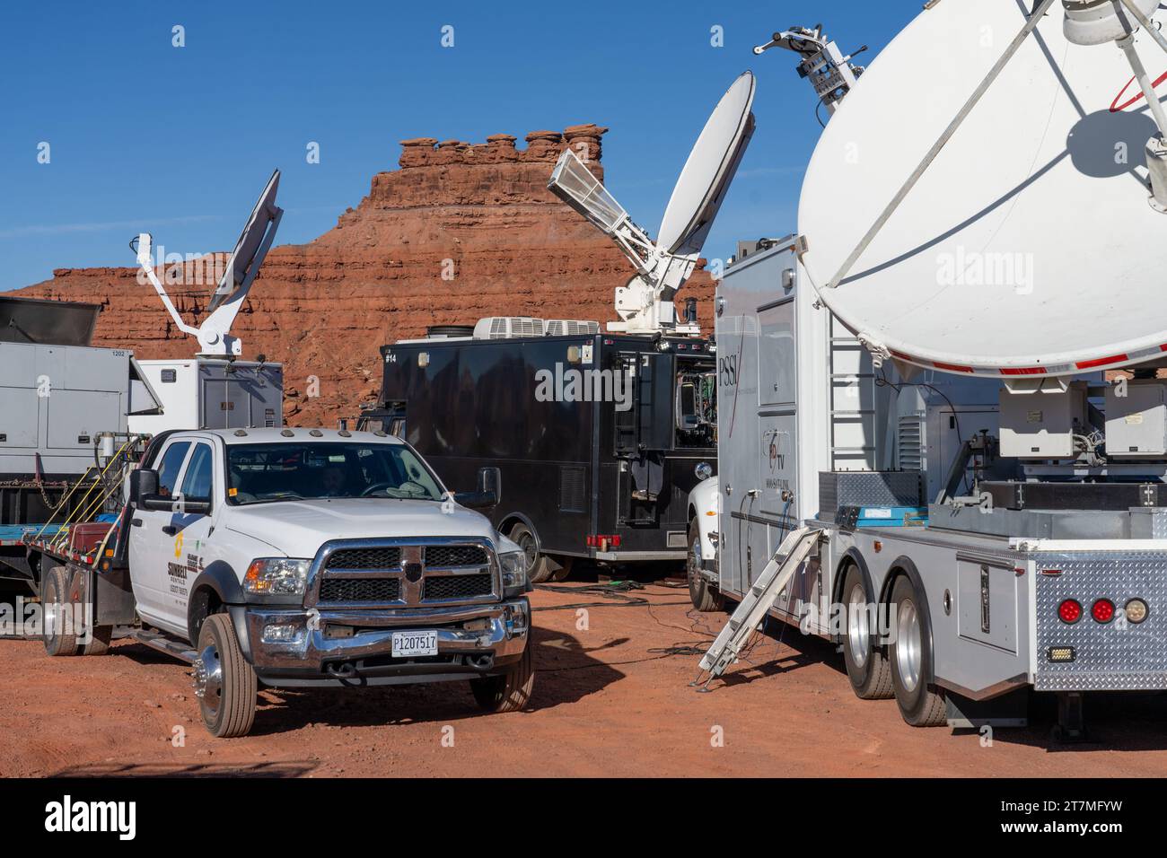 Communication gear for a NASA remote broadcast of the annular solar ...