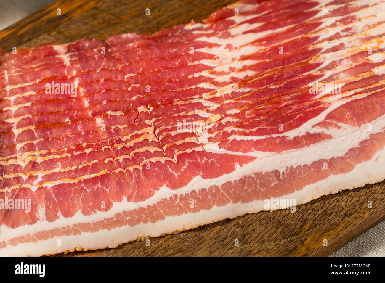 Raw uncooked bacon slices hi-res stock photography and images - Alamy