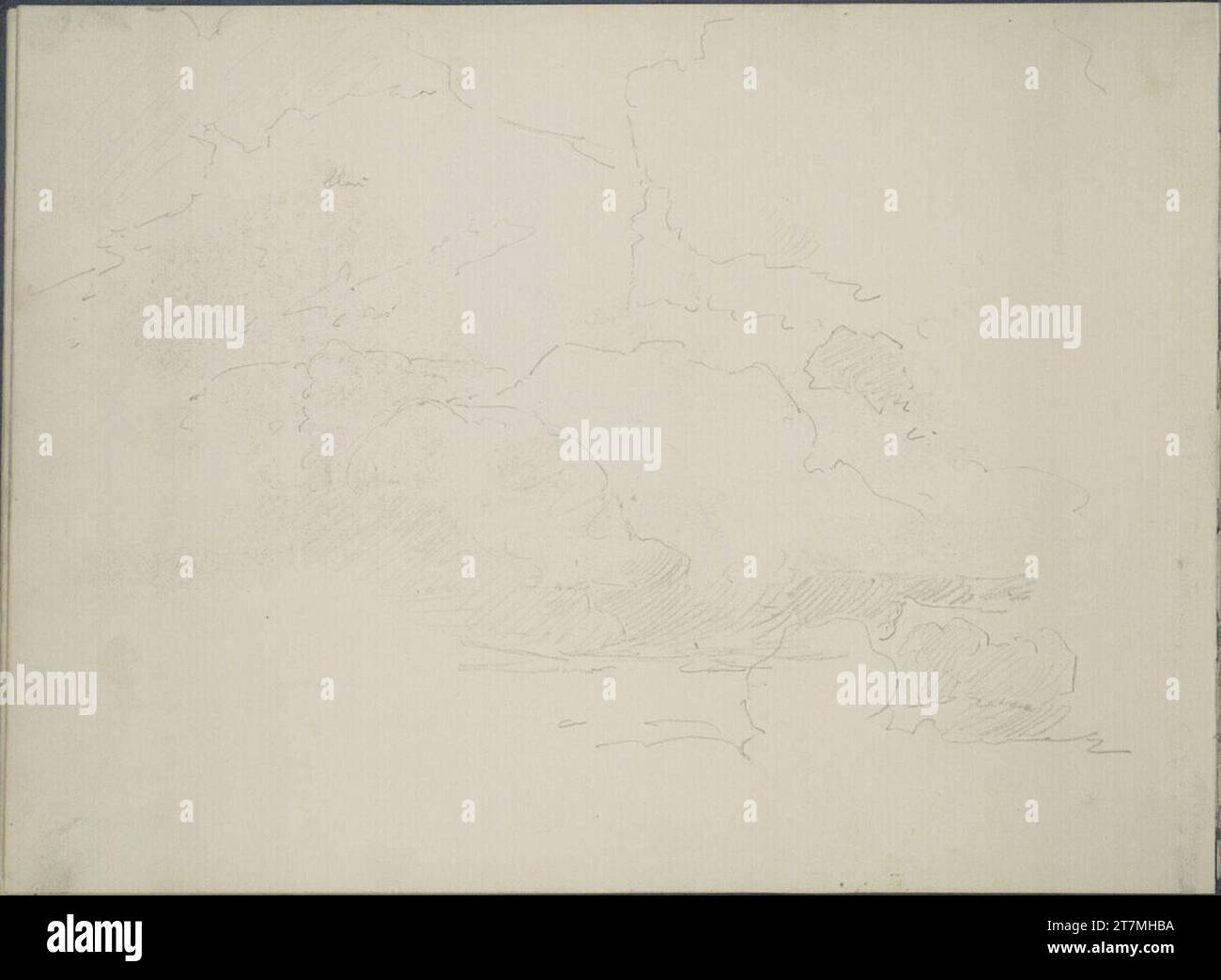 Ludwig Rösch Cloud study. Pencil around 1885 Stock Photo - Alamy