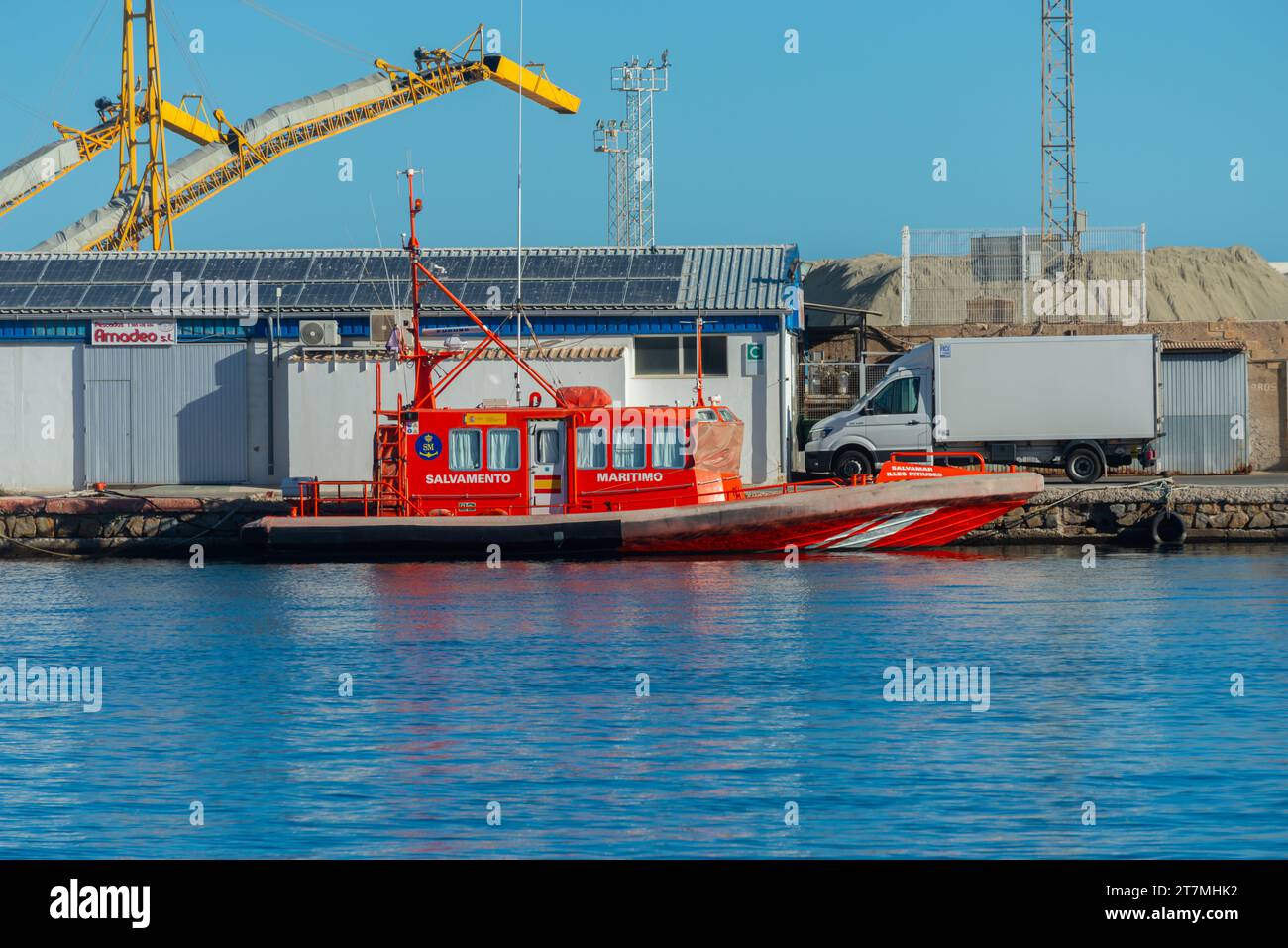 GARRUCHA, SPAIN - 04 NOVEMBER 2023 A rescue vessel belonging to The ...