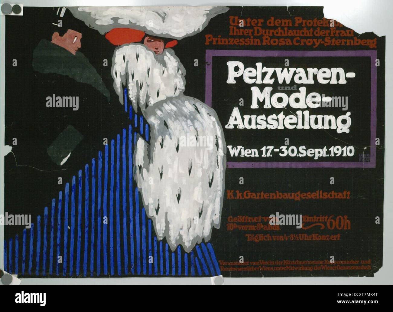 Louis Oppenheim Peldar and fashion exhibition; 1910; Vienna, K.K ...