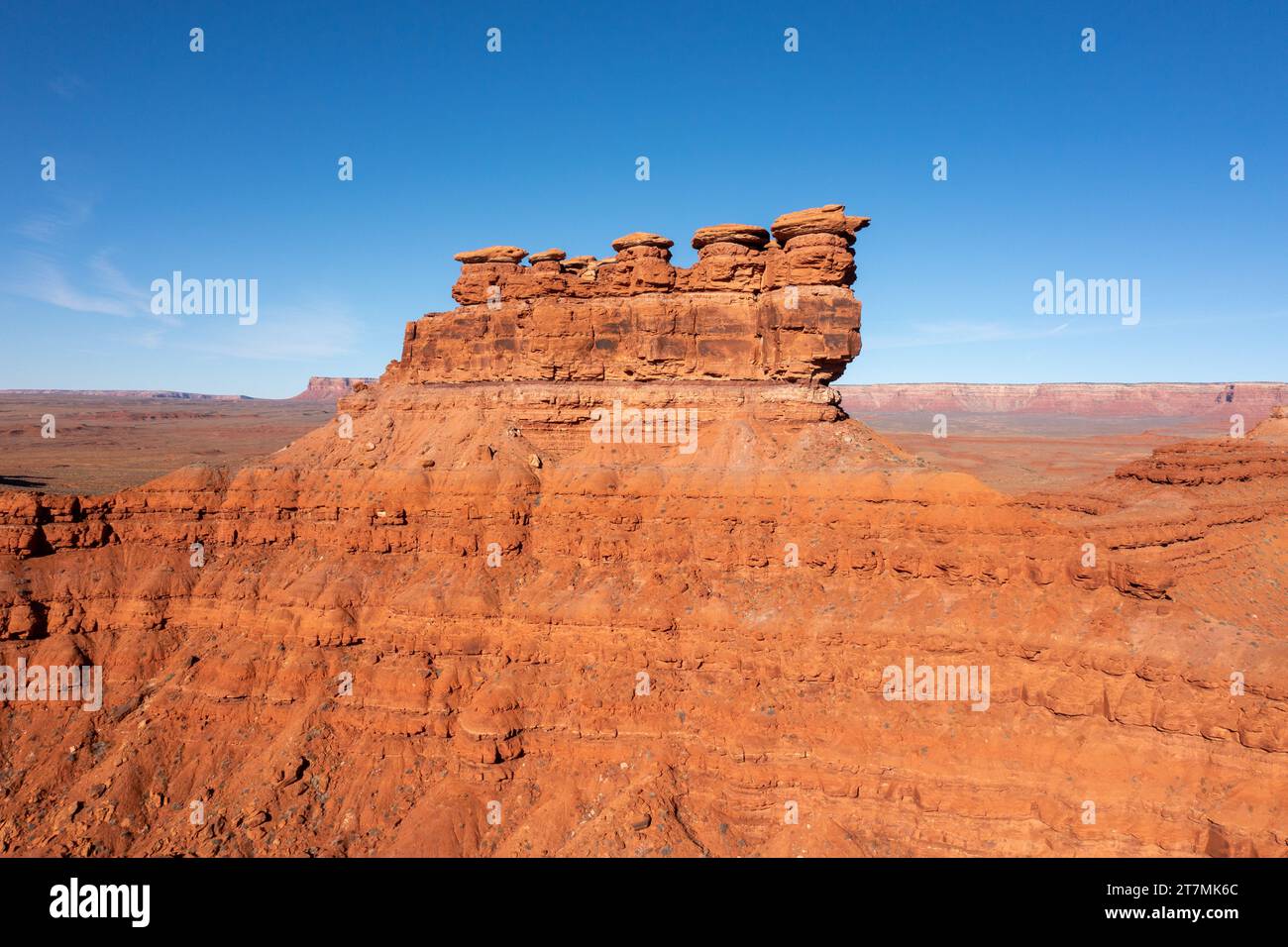 The Seven Sailors, a sandstone monolith in the Valley of the Gods in ...