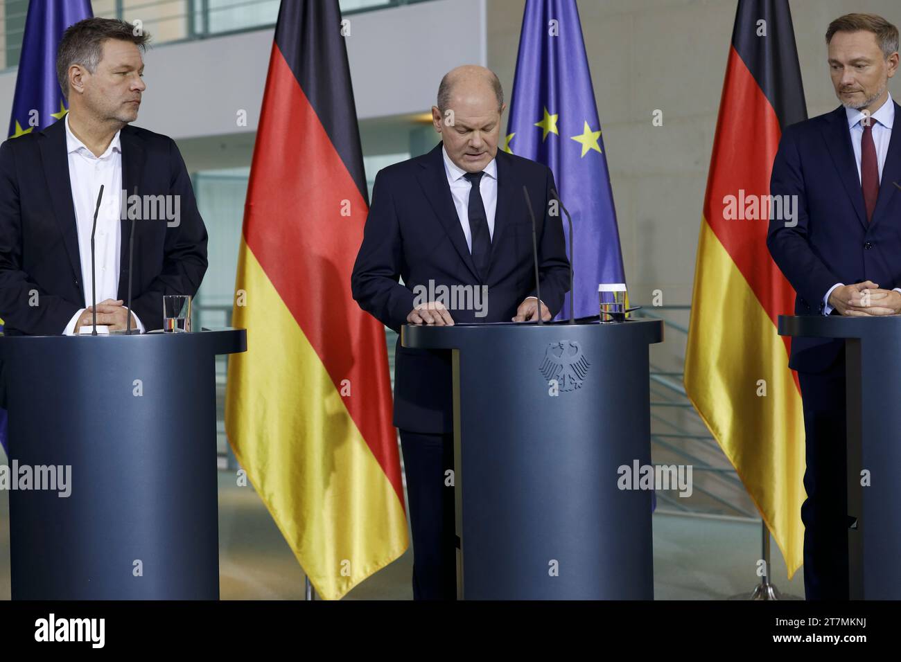 Berlin, Germany, November 15, 2023. Chancellor Olaf Scholz, Federal ...