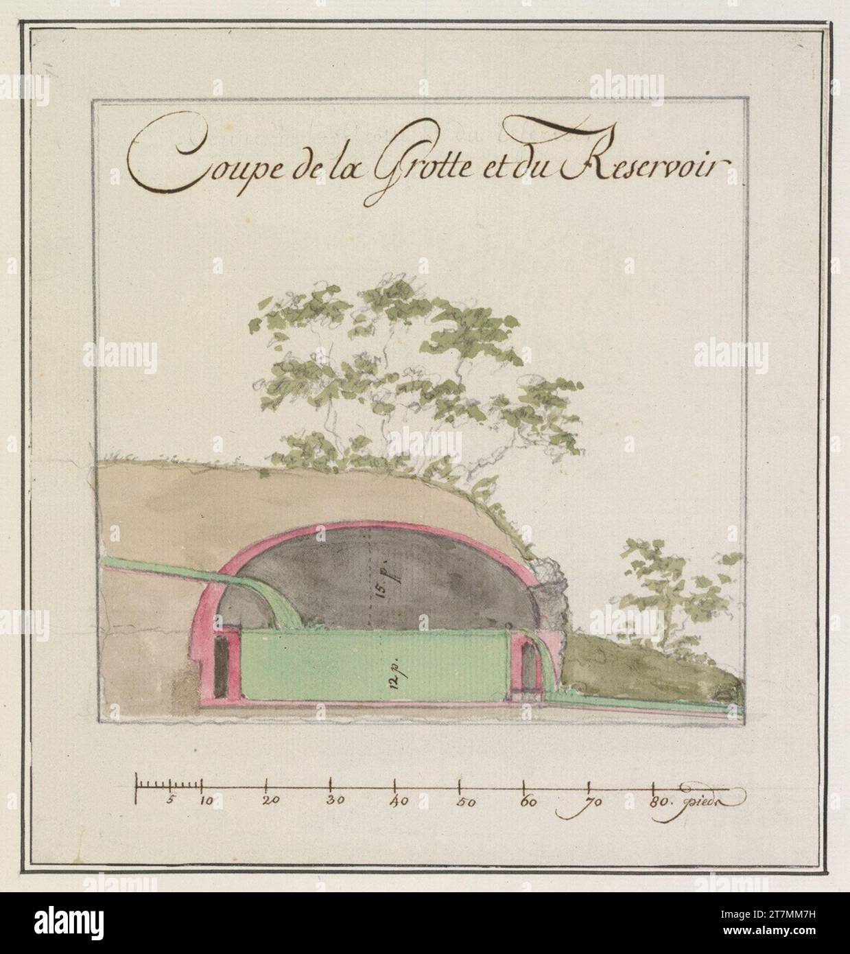 Herzog Albert von Sachsen-Teschen Cup of the cave and the reservoir ...