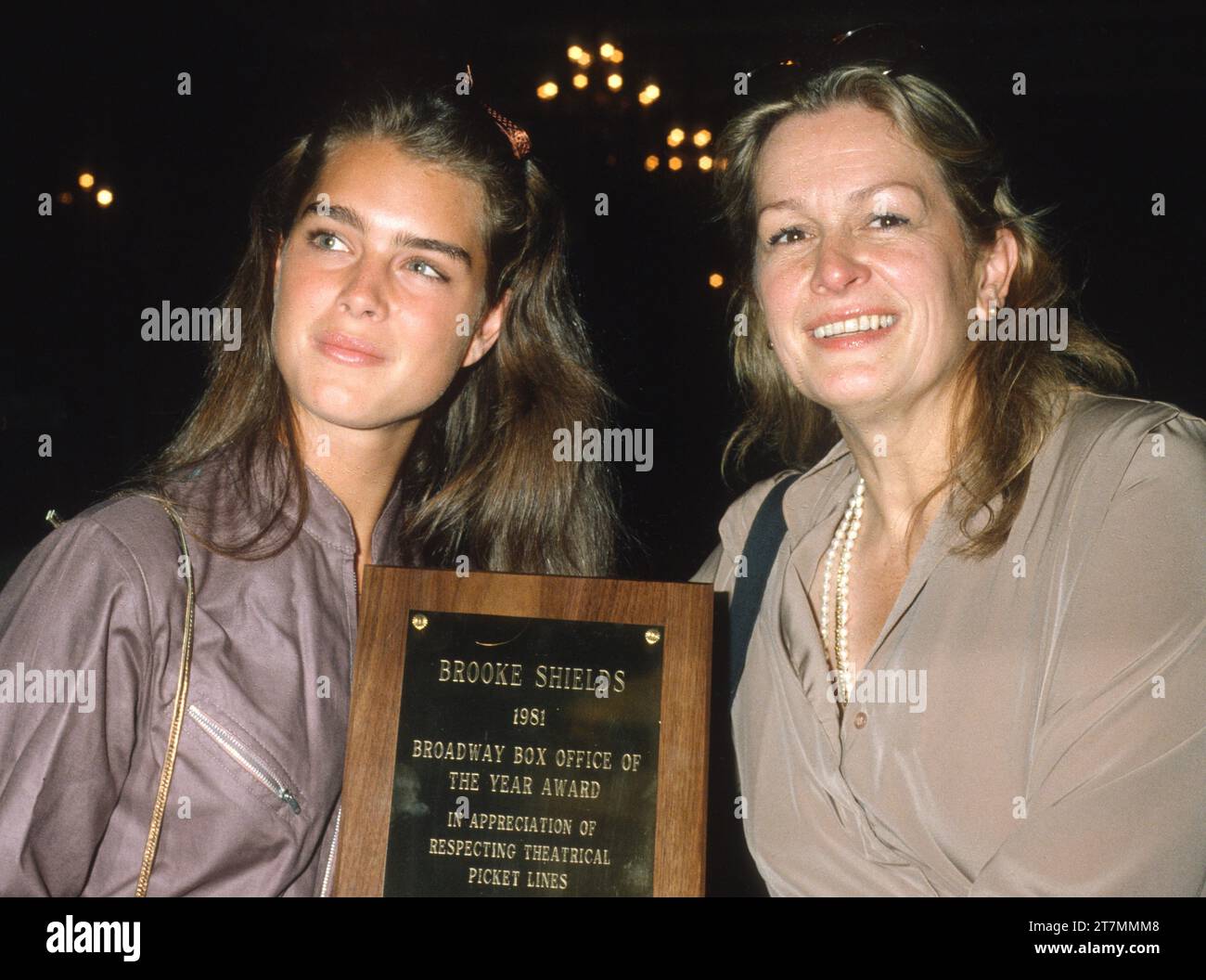 1981 Brooke Shields Teri Shields mother John Barrett/PHOTOlink.net ...