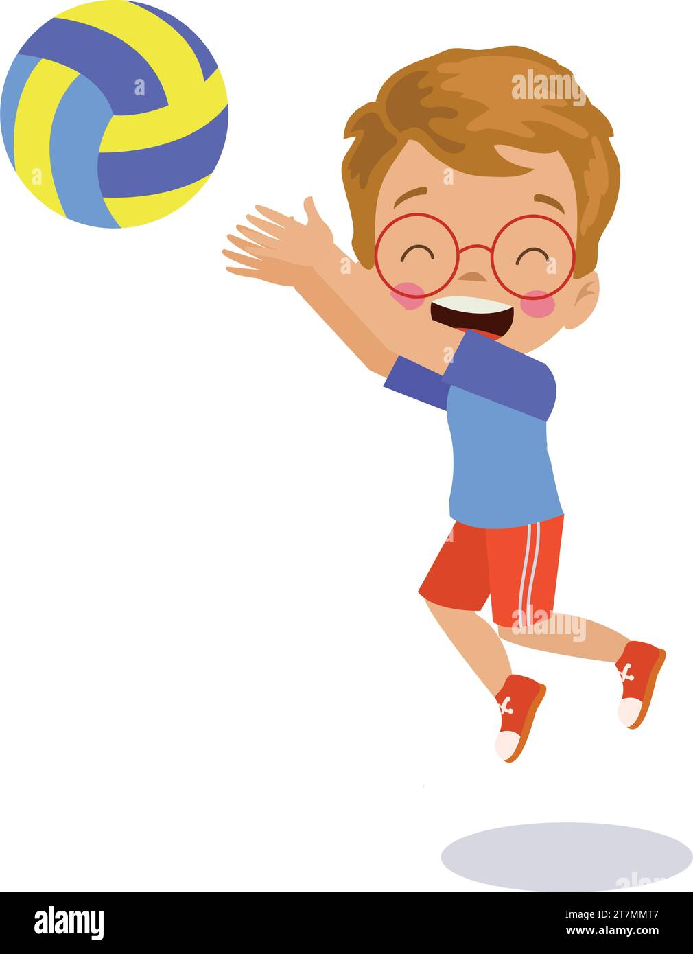 cute boys and girl playing ball Stock Vector Image & Art - Alamy