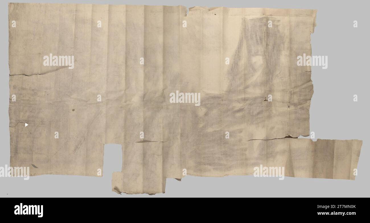 Ernst Klimt Working drawing for the cardboard: Detail of "Hanswurst at ...