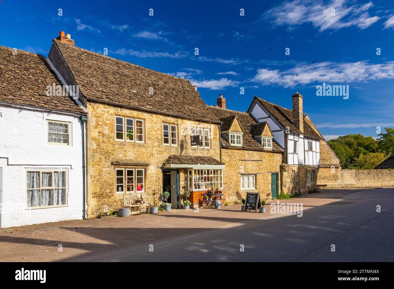 The Traditional Stone And Half Timbered Houses In The High Street Are A