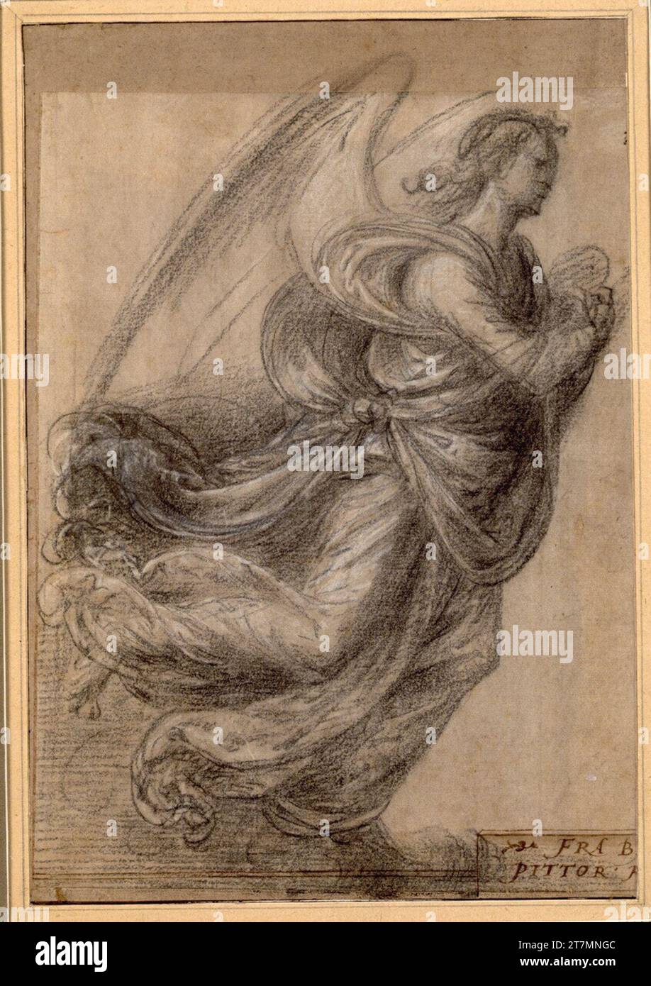 Bartolomeo della Porta gen. Fra Bartolomeo Floating angel to the right ...