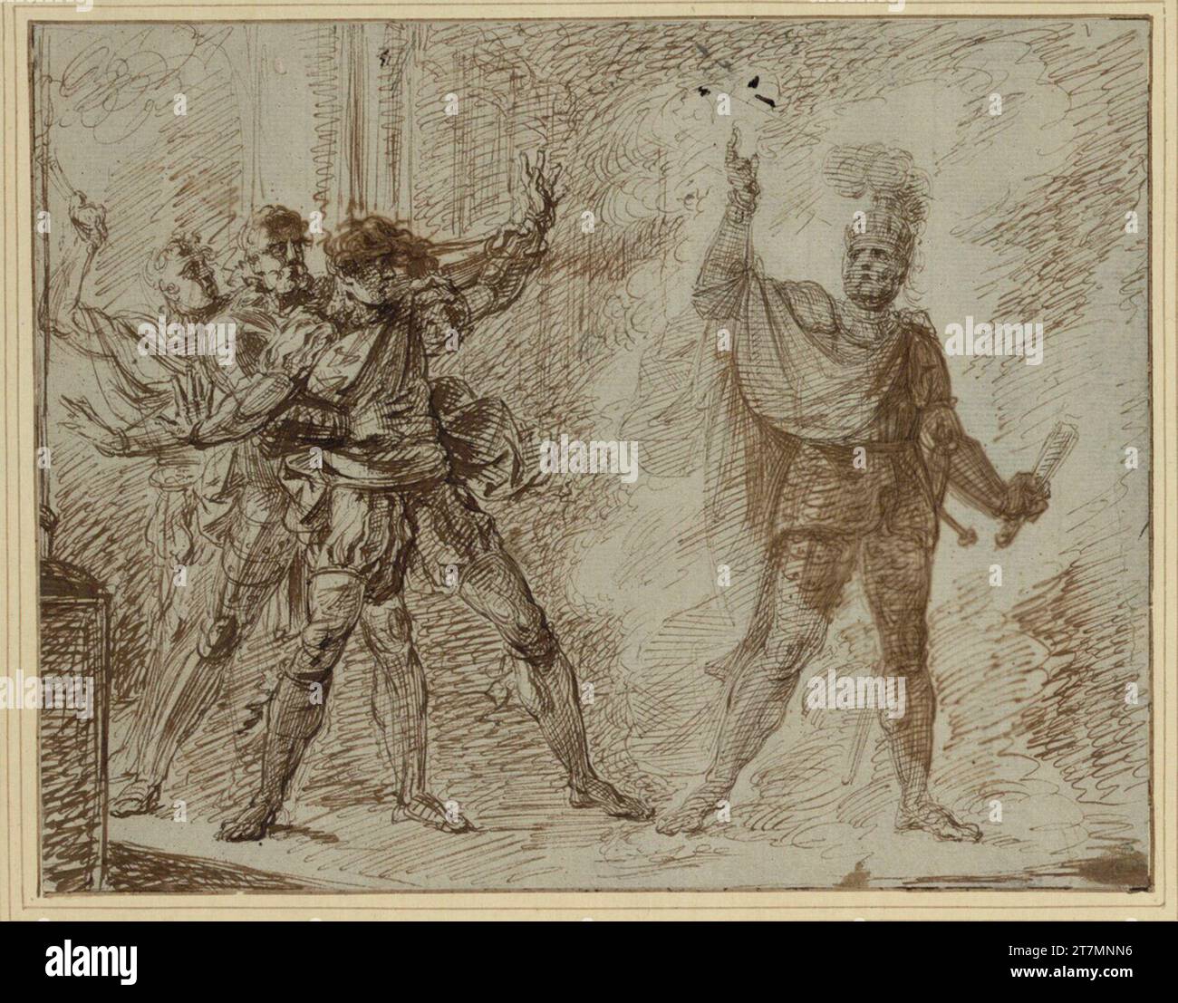 Karl Agricola Scene from Hamleth. Bister, feather Stock Photo - Alamy