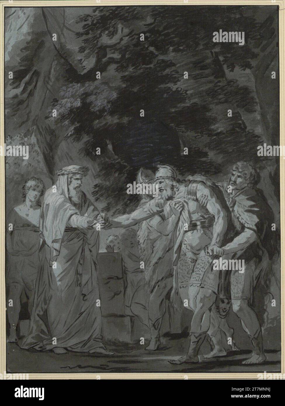 Josef Abel Sigmar and Horest: subject from the poem entitled. Feder ...