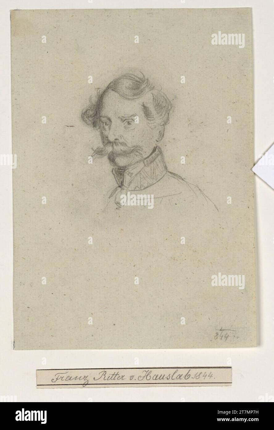 Josef Danhauser Franz Ritter von Hauslab. Pencil 1844 , 1844 Stock ...