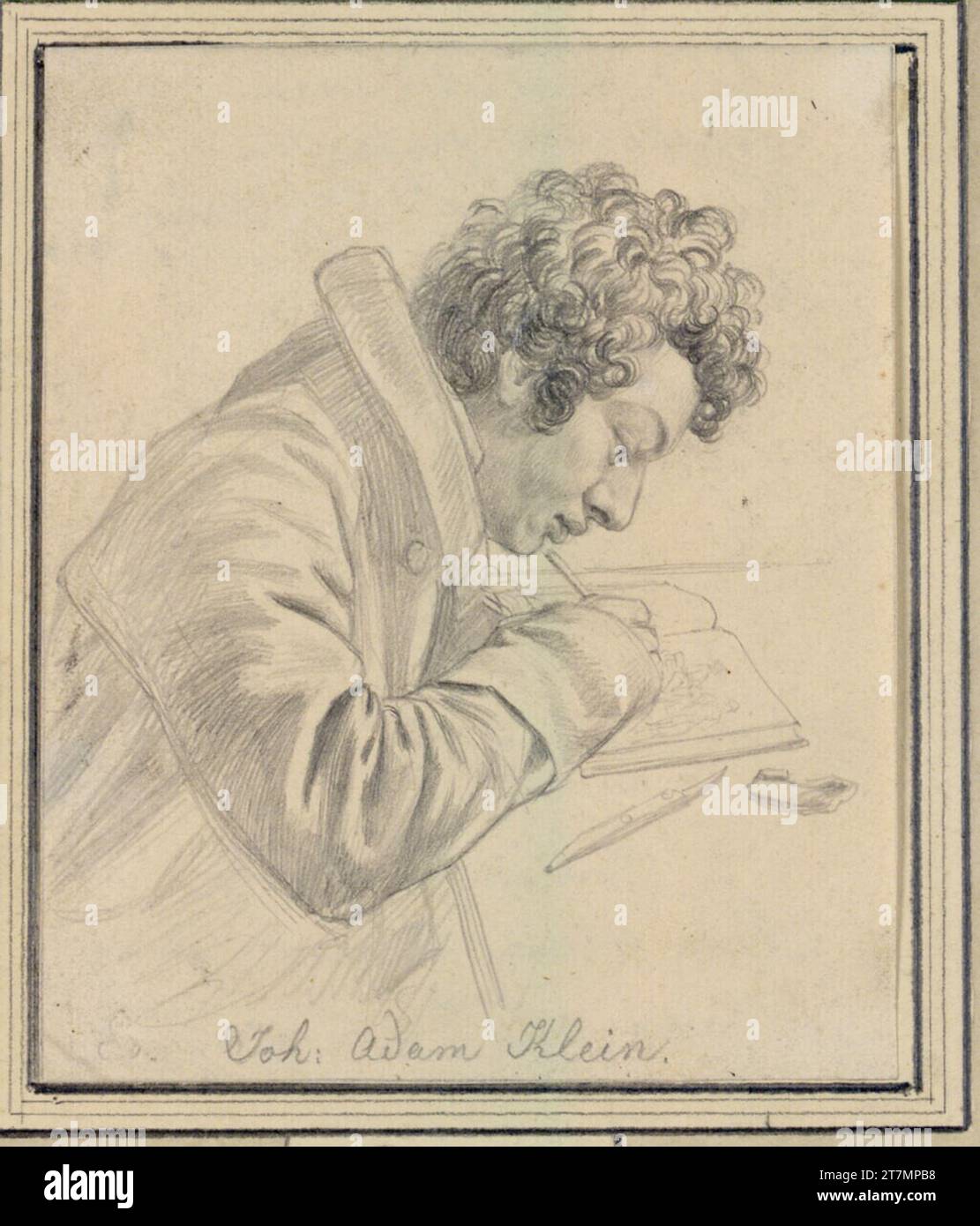 Johann Christoph Erhard Portrait of Johann Adam Klein when drawing ...