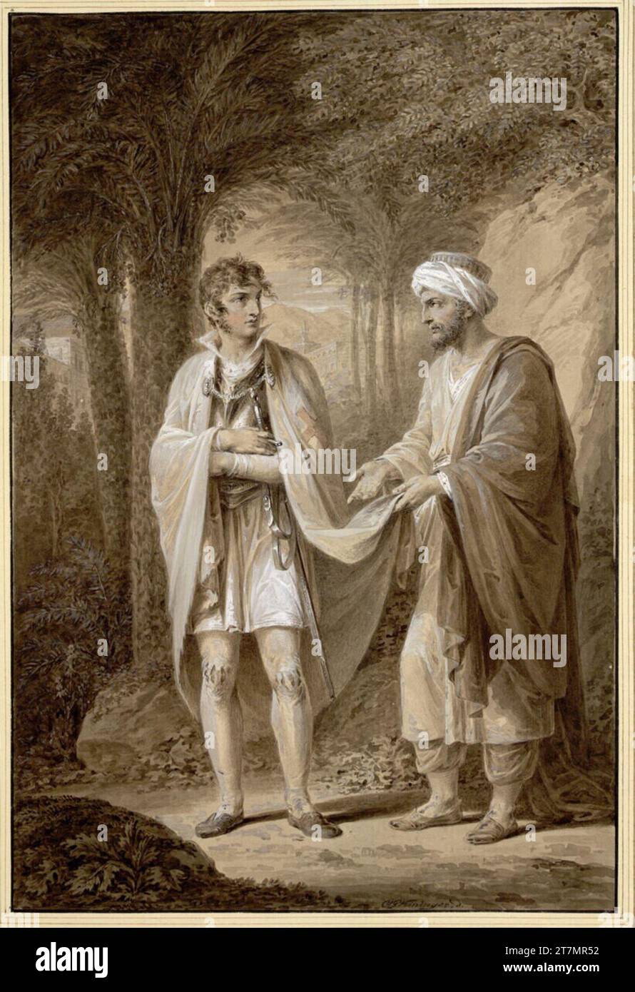 Vincenz Georg Kininger Scene from "Nathan the Wise" by Gotthold Ephraim ...