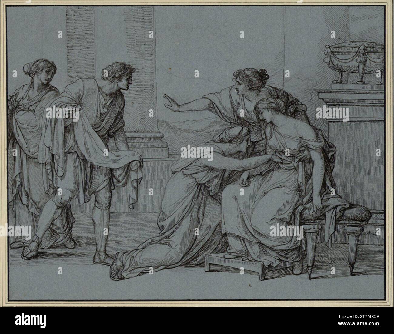 Maria Anna Angelika Catharina Kauffmann Fainting of Julia, wife of ...