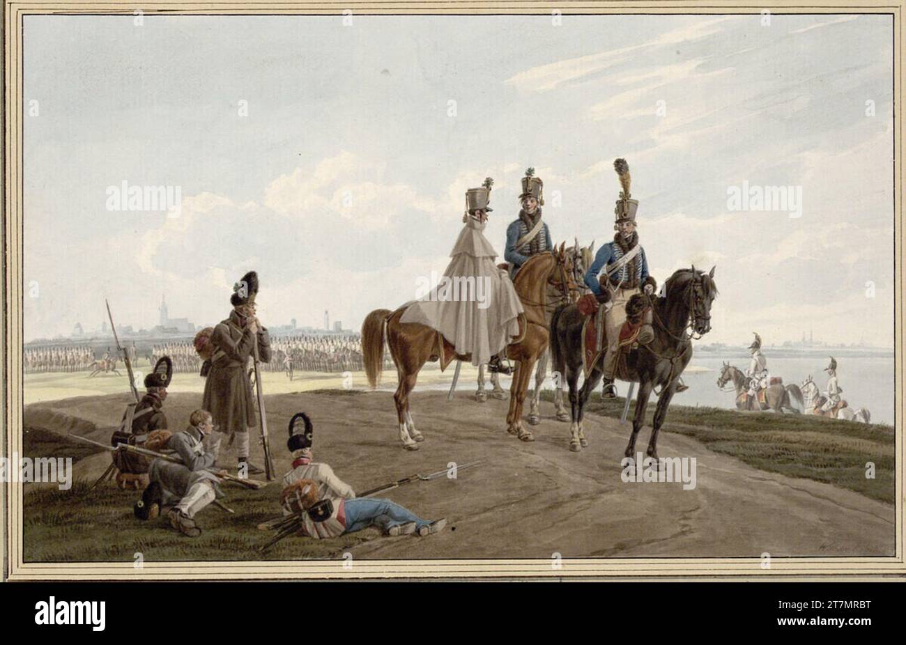 Wilhelm Alexander Wolfgang von Kobell Austrian grenadiers and hussars ...