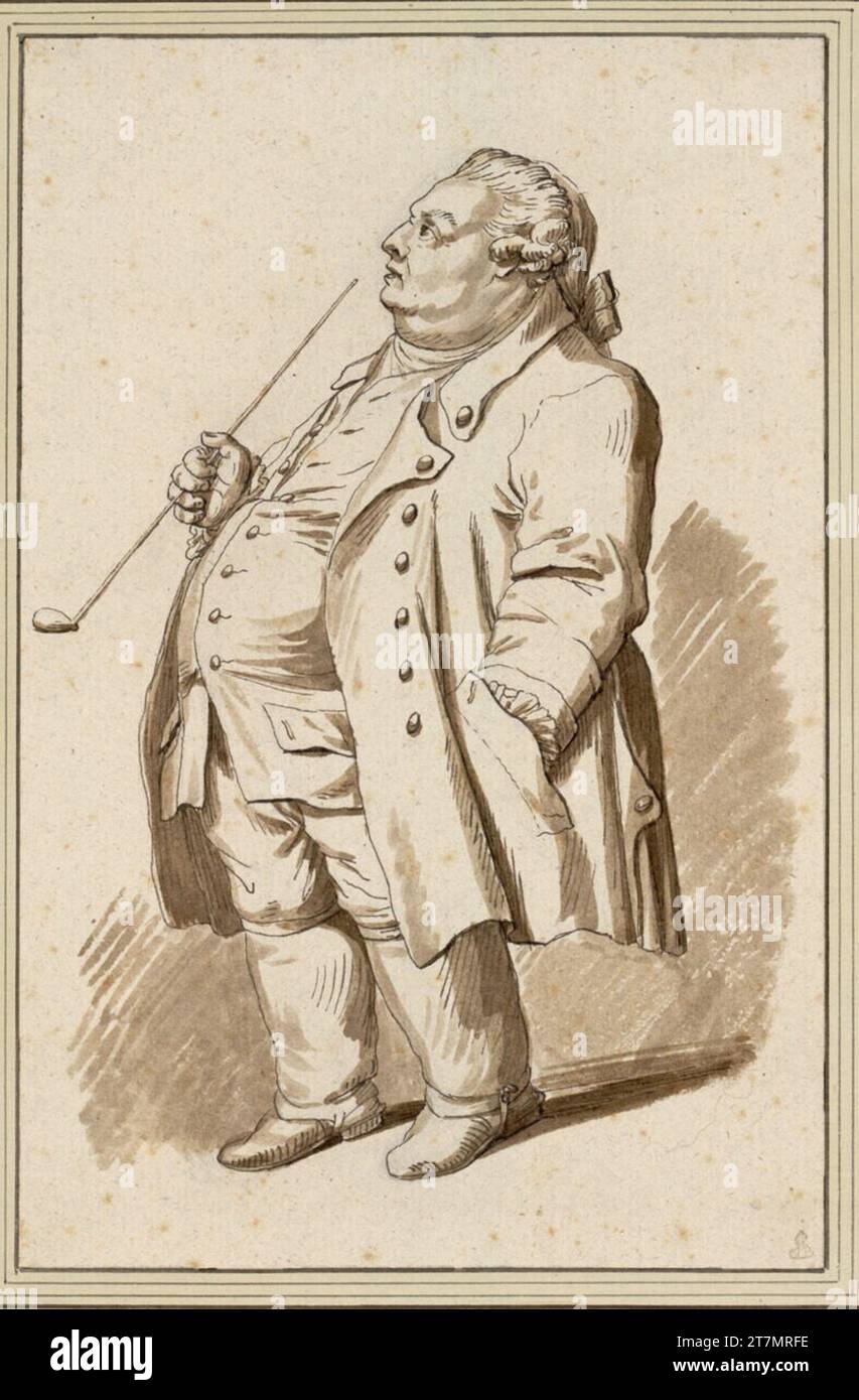 Carl Friedrich Kregel von Sternbach Caricature of the Saxon Legation ...