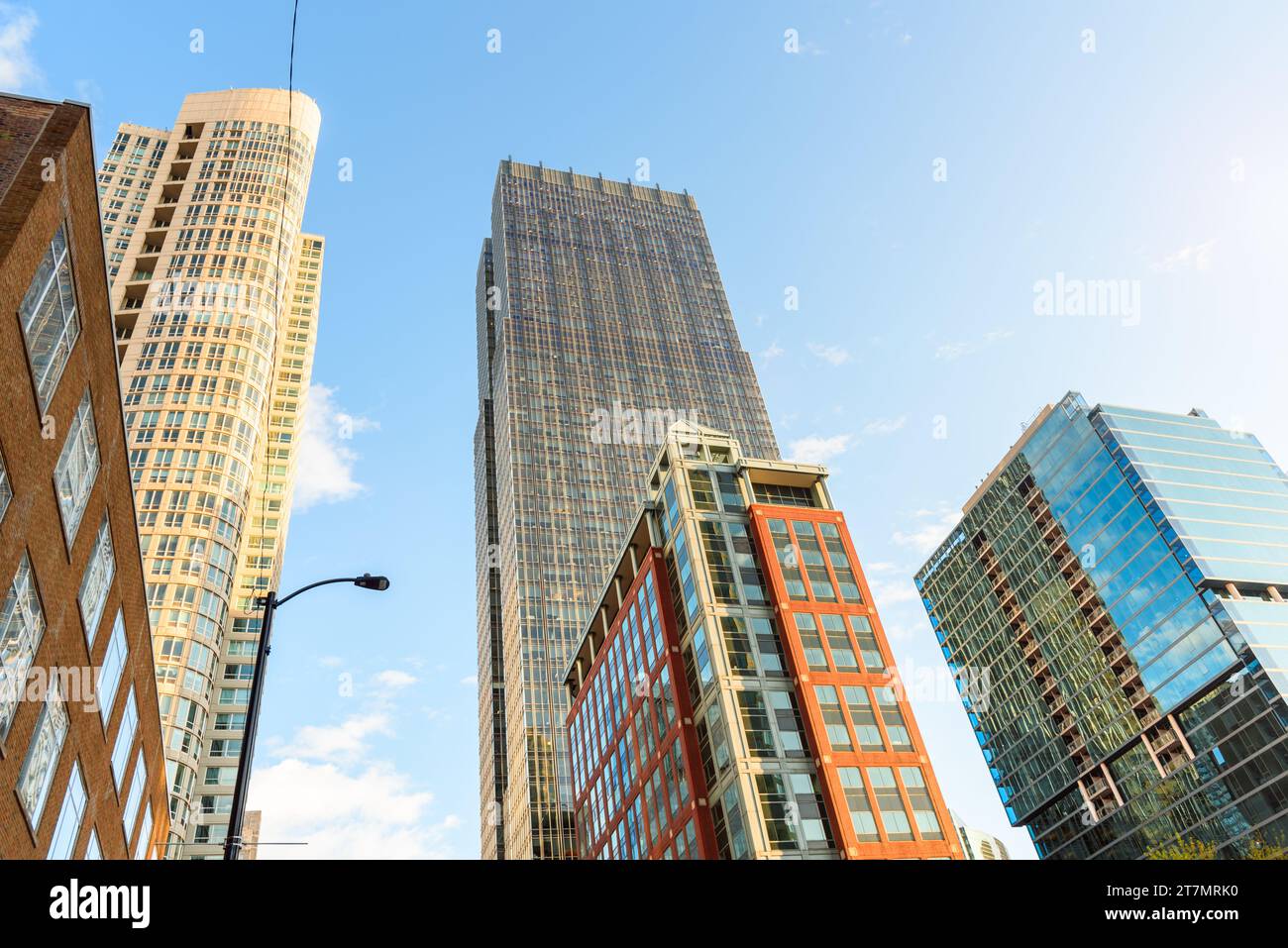 High rise apartment and office buildings on a clear spring day Stock ...
